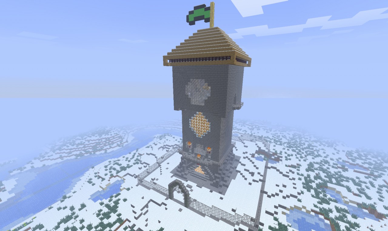 super cool skull tower! Minecraft Map