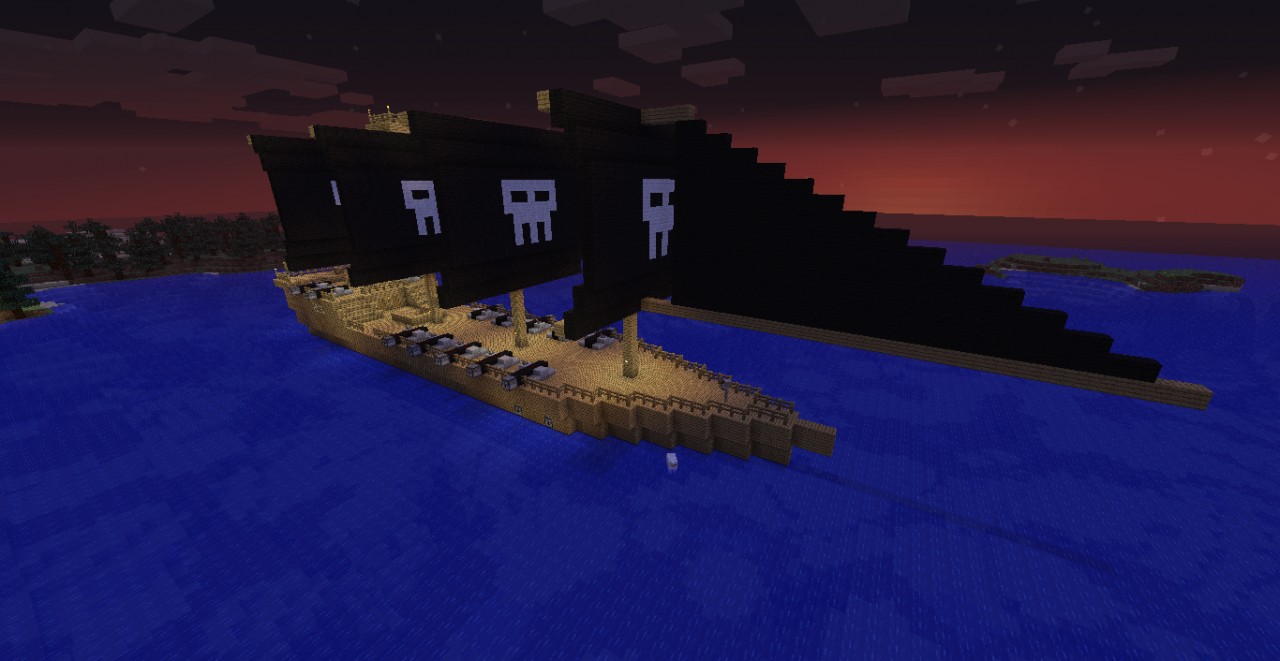Huge Pirate Ship (The Fearful Pearl) Minecraft Map