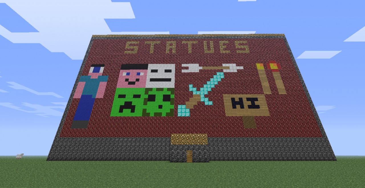 Statues/Picture Art Gallery Minecraft Map