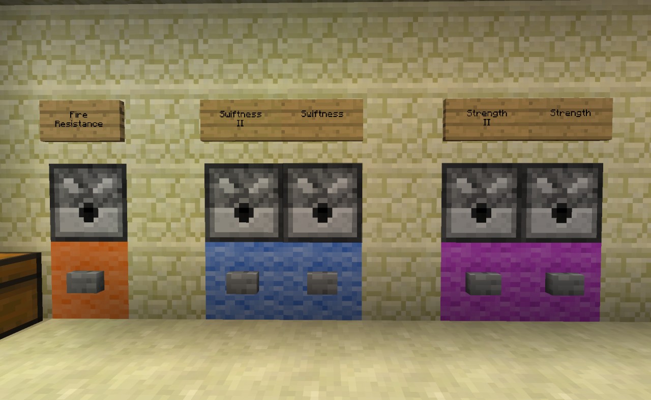 10,000 Potions and a small hut Minecraft Map