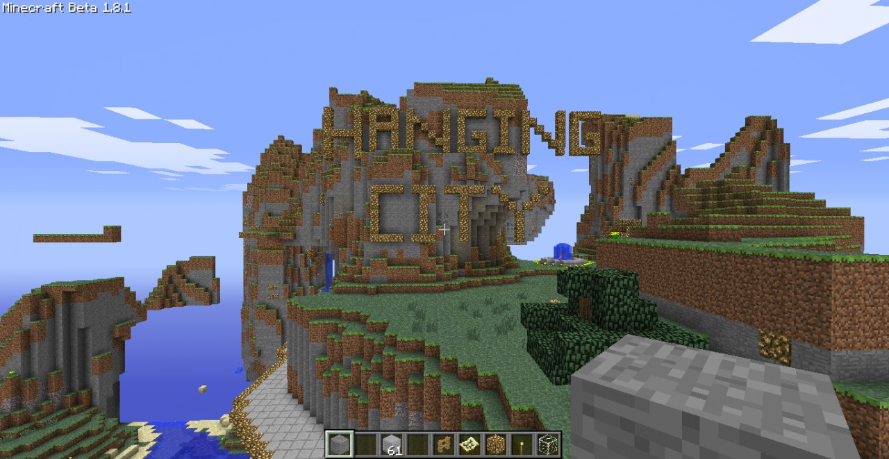 hanging city Minecraft Map