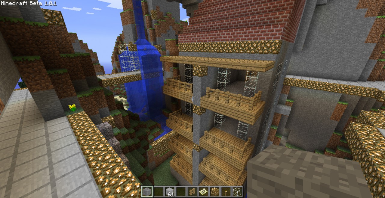 hanging city Minecraft Map