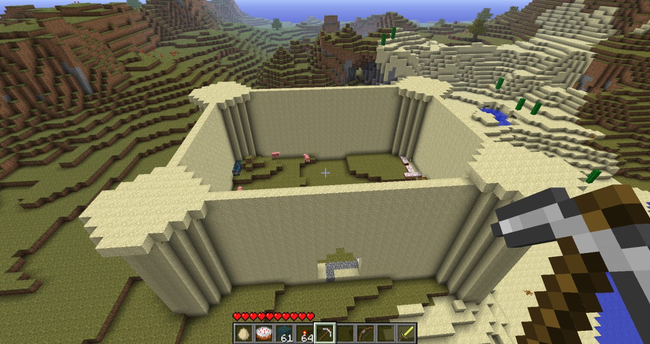 Sand Castle! (With floating Sand!) Minecraft Map