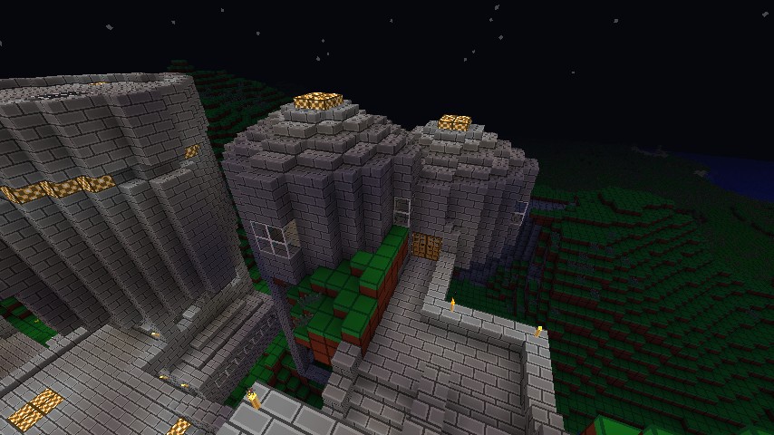 city entrance, observatory and mayor's house Minecraft Map