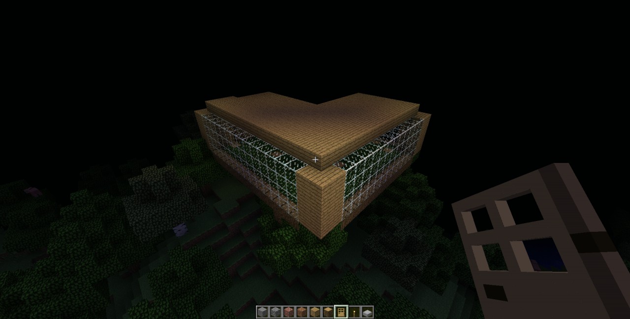 awesome modern treehouse Minecraft Map