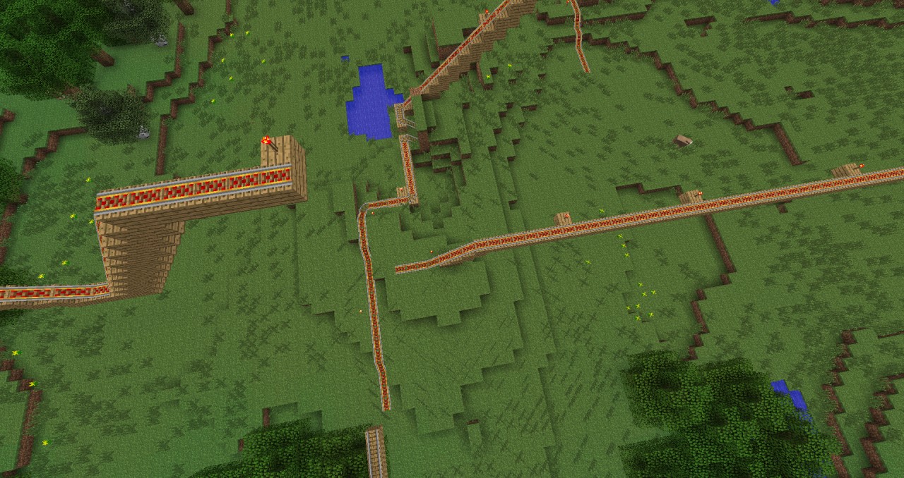 THE MOST EPIC ROLLERCOASTER IN THE WORLD Minecraft Map