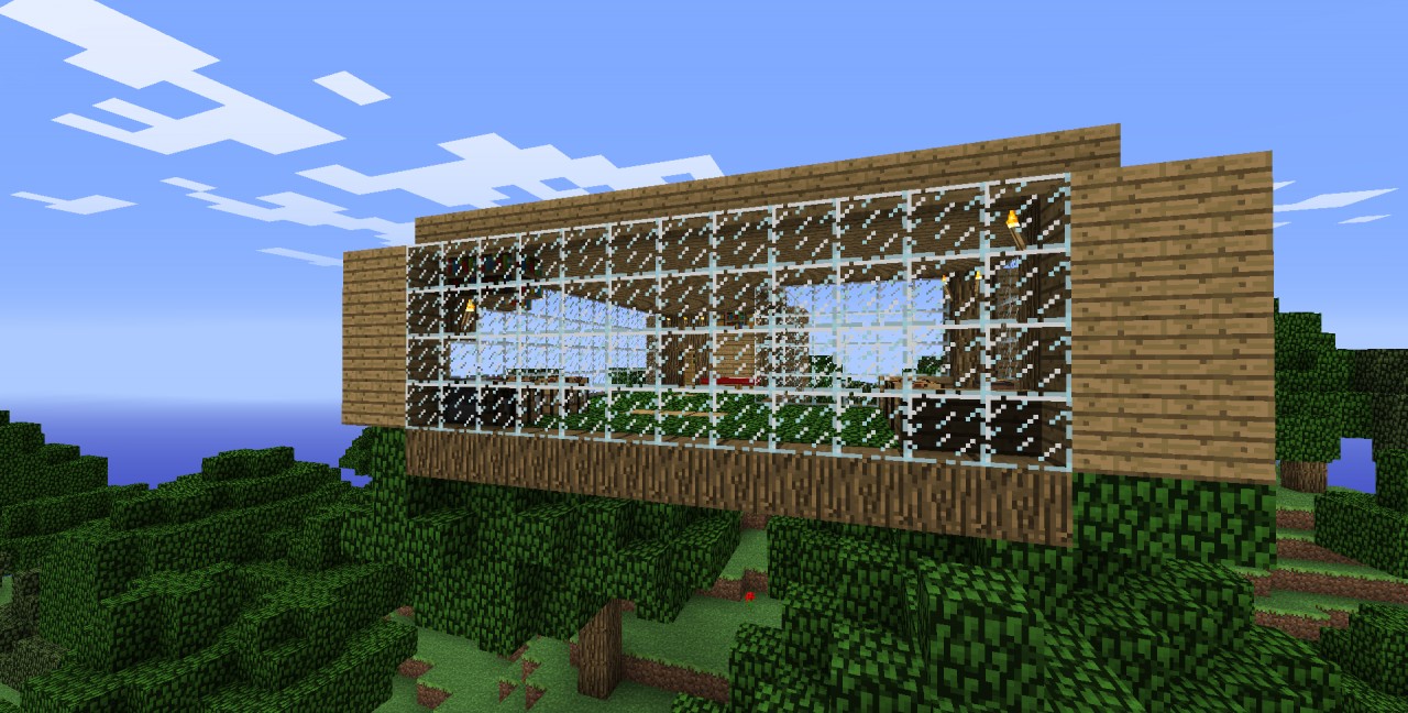 awesome modern treehouse Minecraft Map