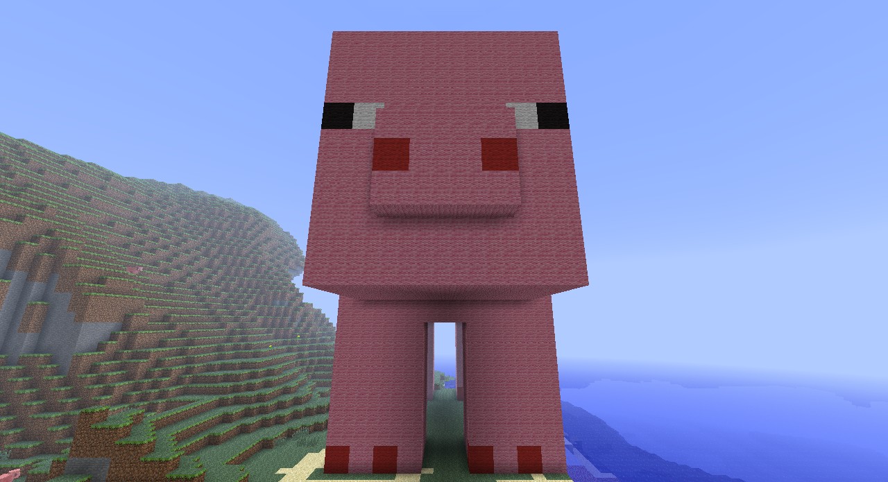 Your chance to blow up this pig Minecraft Map