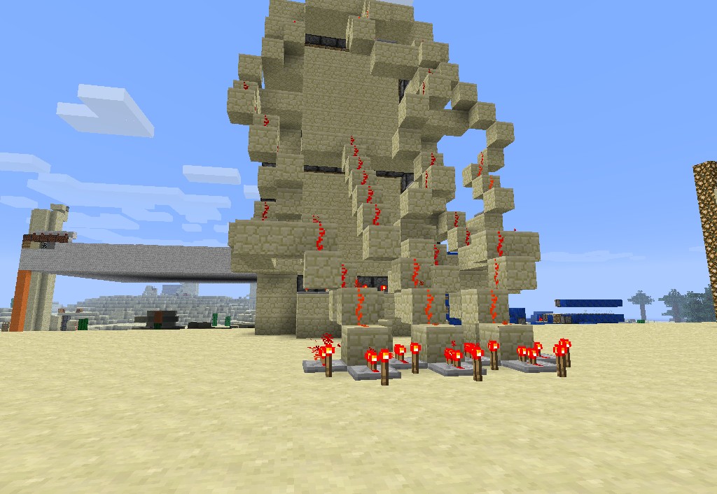 huge piston display Minecraft Map