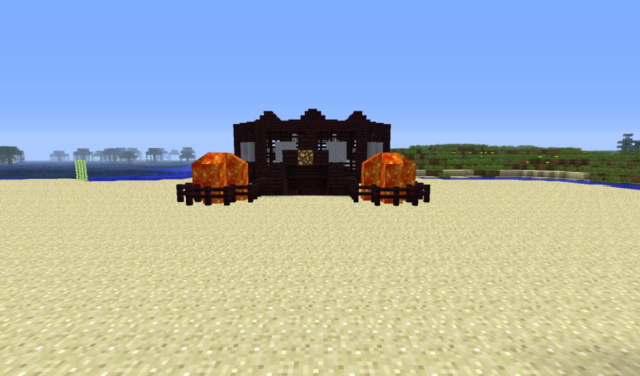 open air nether room Minecraft Map