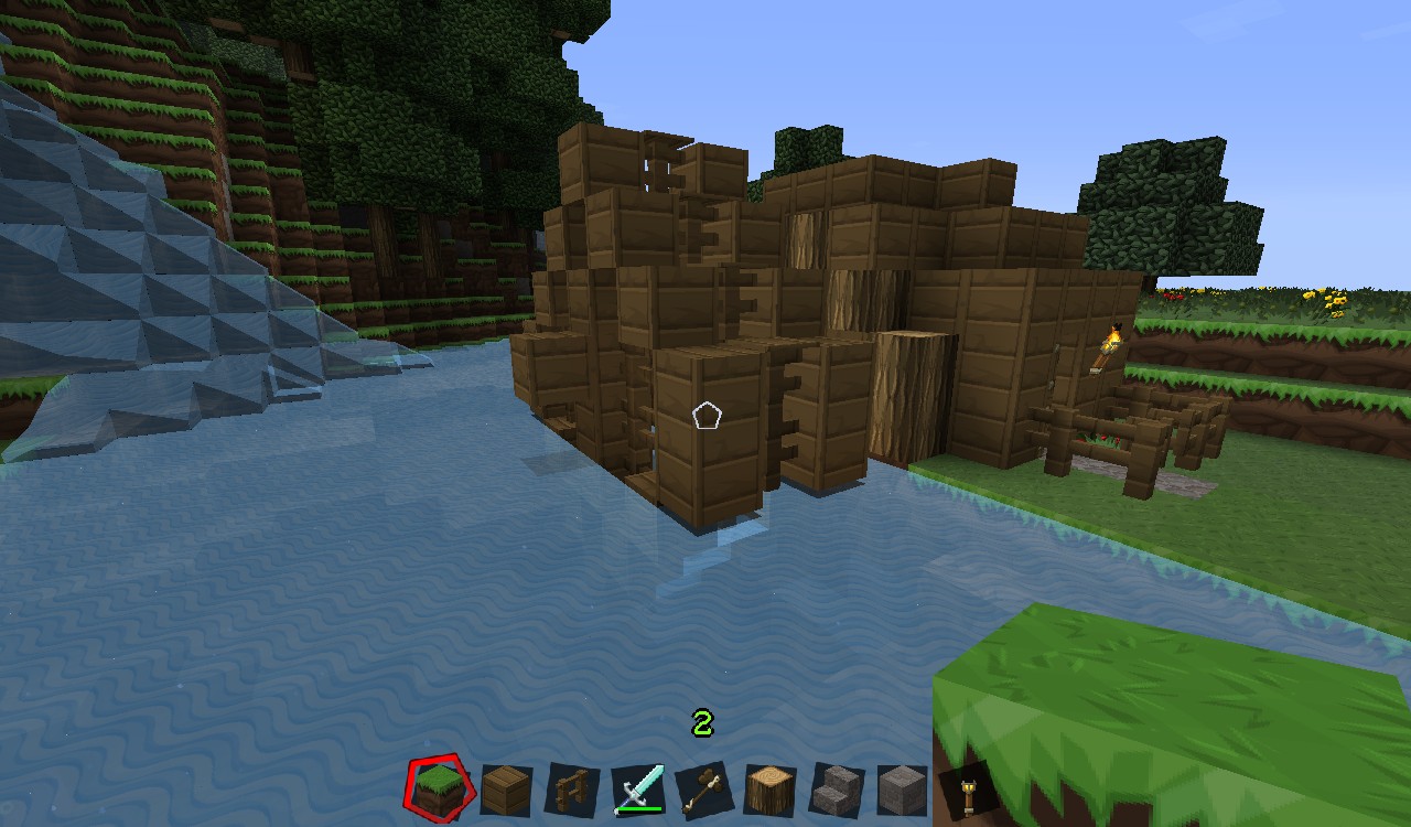 Simple Water Mill Minecraft Map