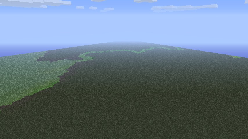 First flat grass map Minecraft Map