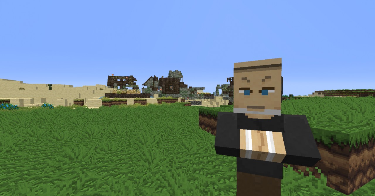 Post apocalyptic Npc village Minecraft Map