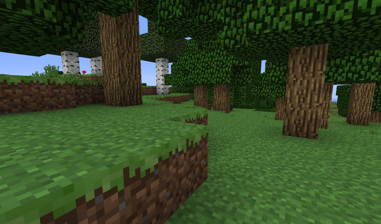 Forest and Shrubland Minecraft Map