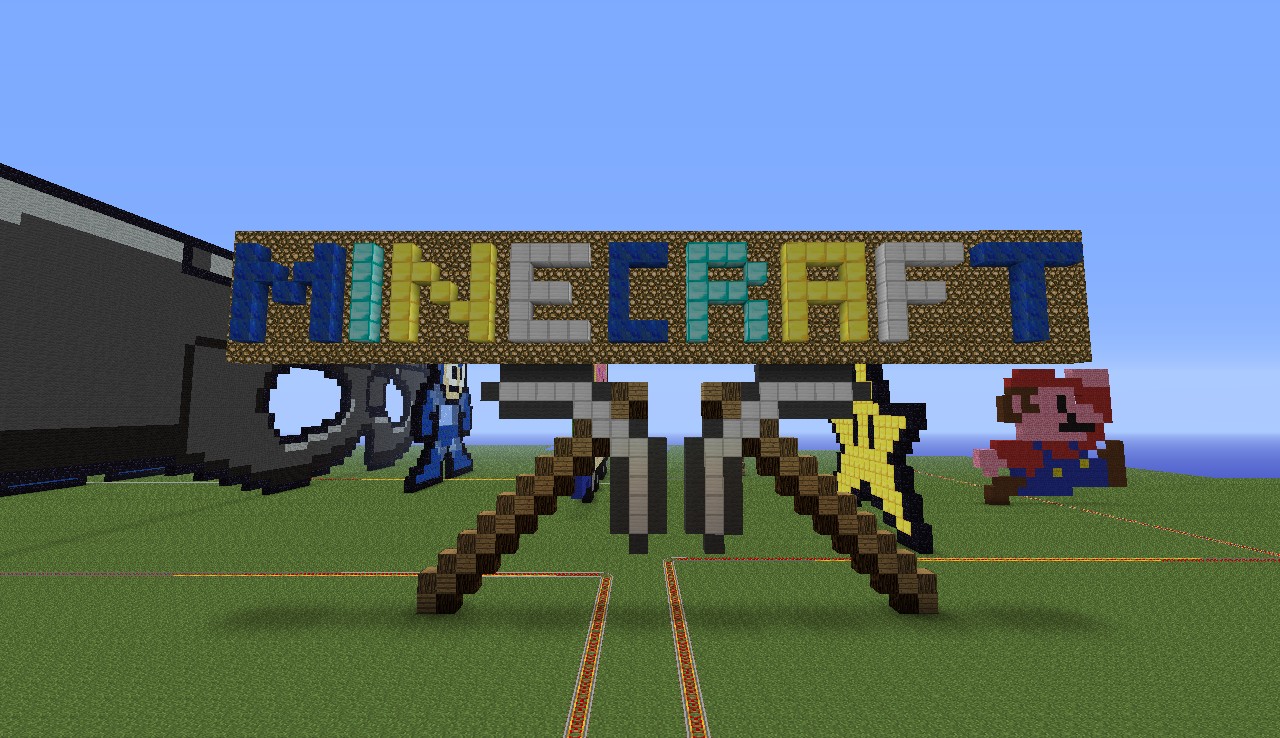 Pixel Art Minecraft Map