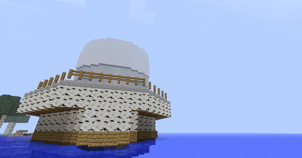 Birch Log Pirate Ship Minecraft Map