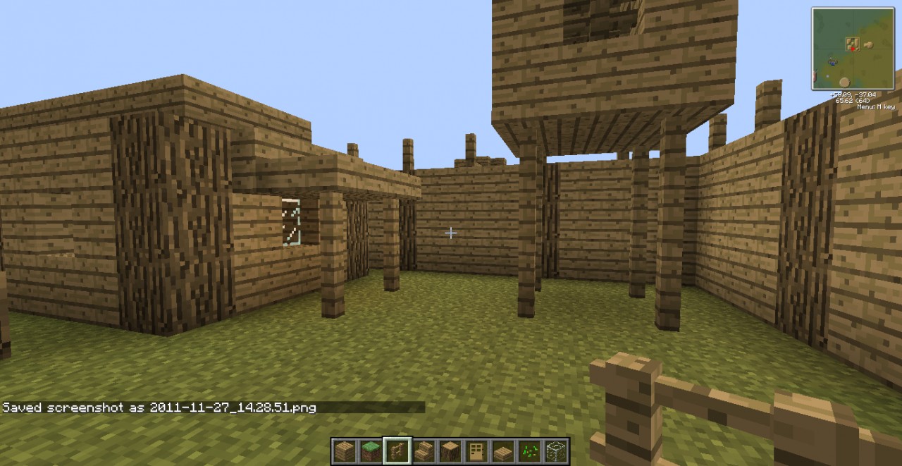 Small Wooden Town Minecraft Map