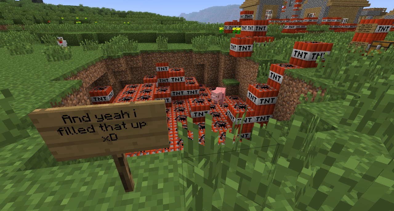 Warning this is the biggest Explosion in Minecraft Minecraft Map