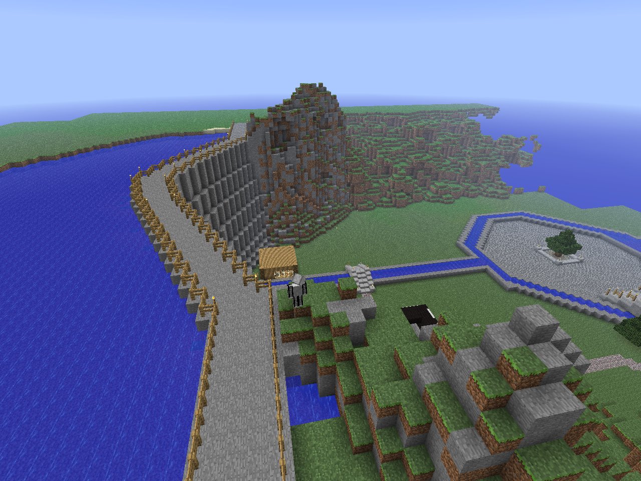 reservoir dam Minecraft Map