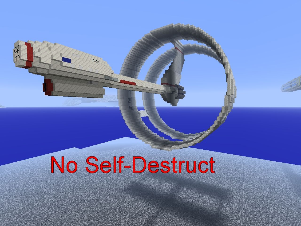 XCV-330 Enterprise Non-TNT 1:3 scale Minecraft Map