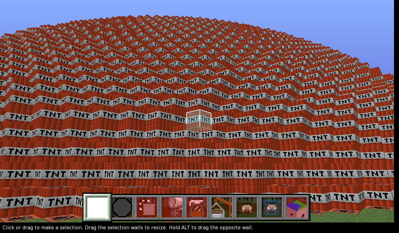 Epic TnT sphere!! (Test Your Might) Minecraft Map