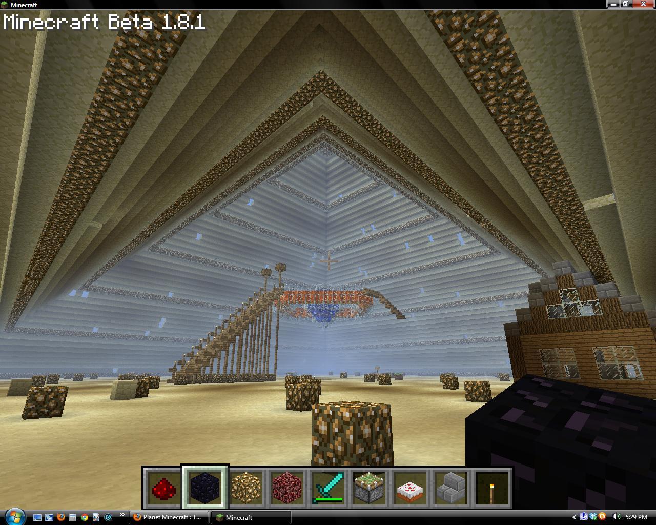 100x100 Pyramid Minecraft Map