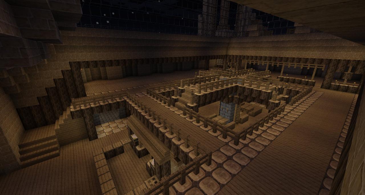 Sandstone-temple / library by Mineorator Minecraft Map