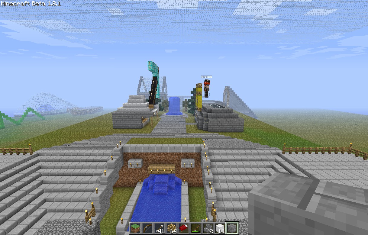 making a dwarf castle with village Minecraft Map