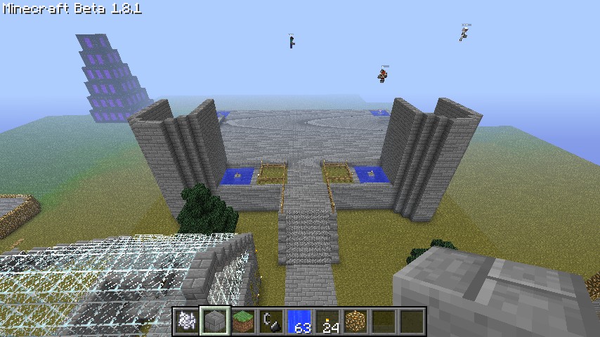 making a dwarf castle with village Minecraft Map