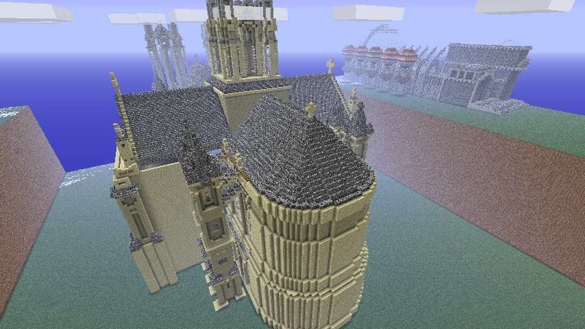 Mega cathedral / church sandstone Minecraft Map