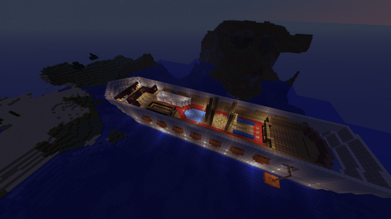 Blockus of the Seas - Minecraft Cruise ship Minecraft Map