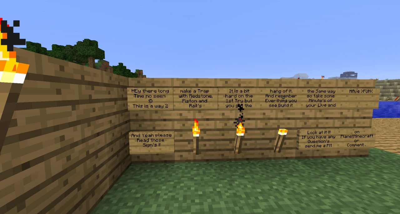 Minecart Piston Trap :D Minecraft Map