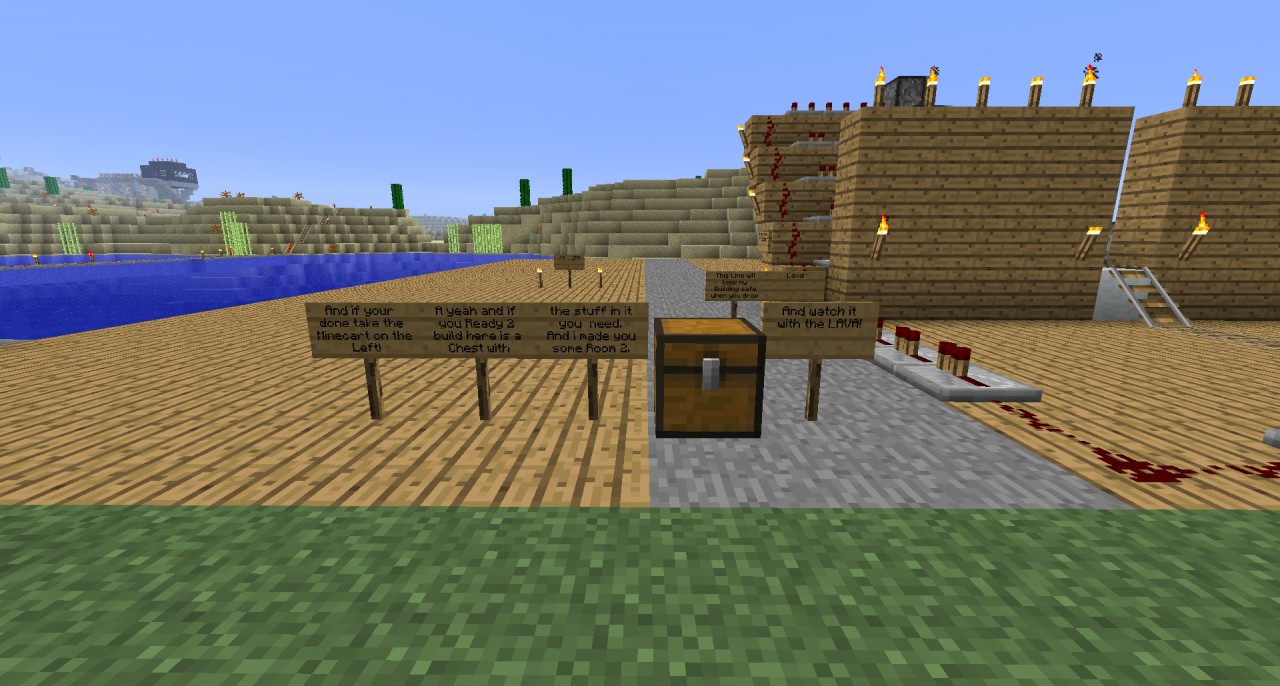Minecart Piston Trap :D Minecraft Map