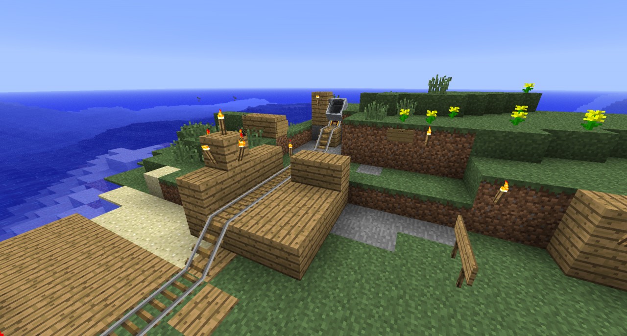 Minecart Piston Trap :D Minecraft Map