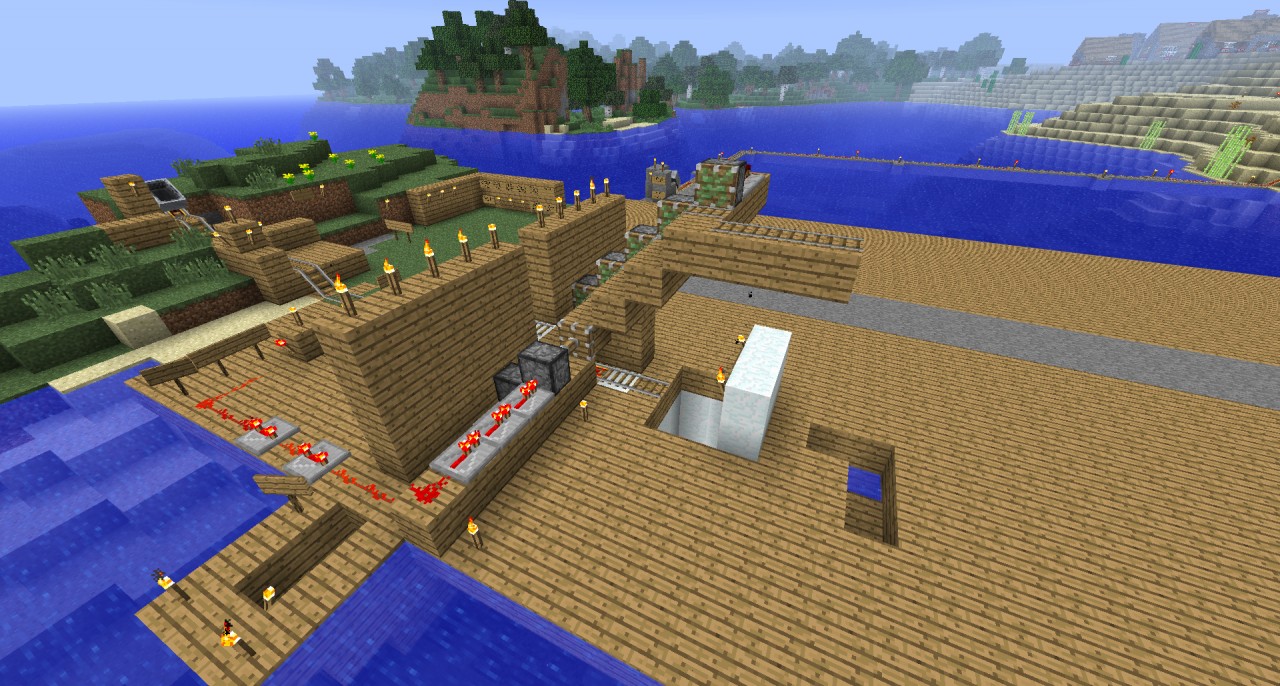 Minecart Piston Trap :D Minecraft Map