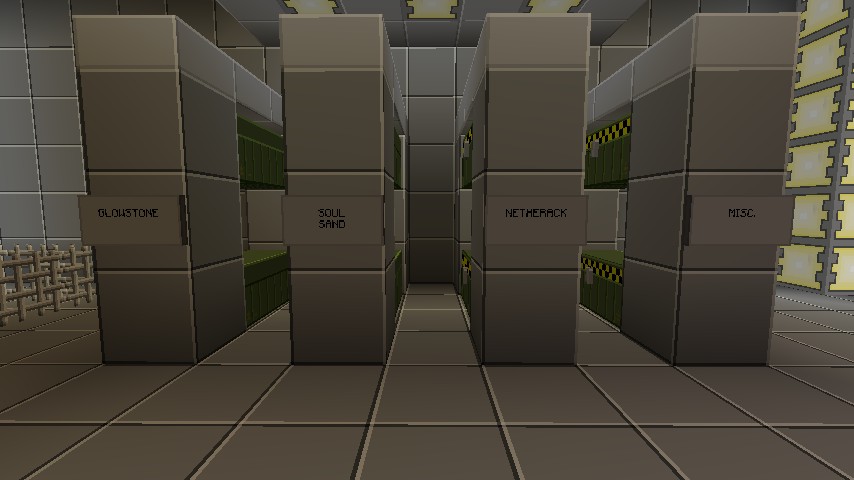 "Stargate Command" Nether portal bunker Minecraft Map