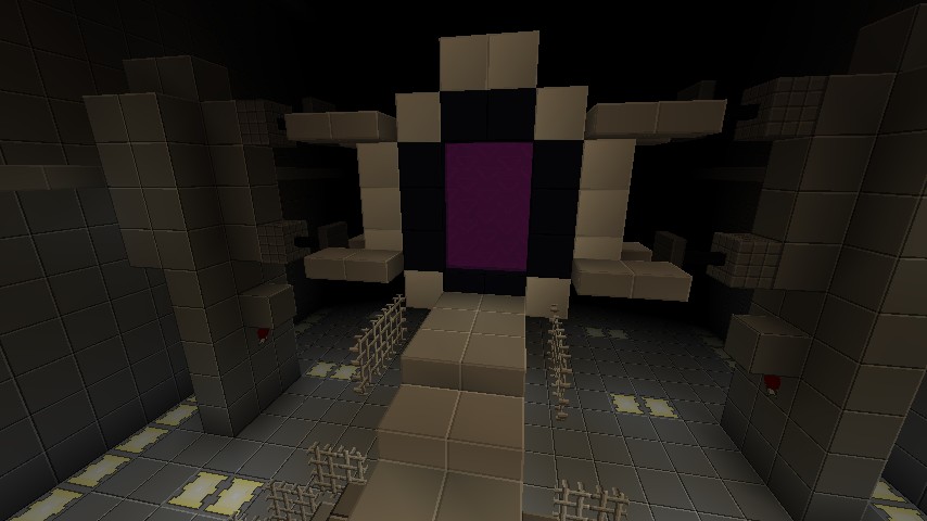 "Stargate Command" Nether portal bunker Minecraft Map