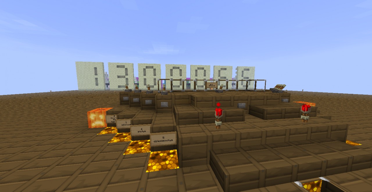 Count to million! Minecraft Map
