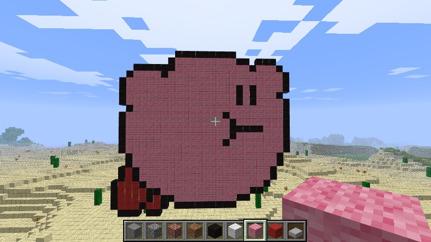 8 bit pixel art Minecraft Map