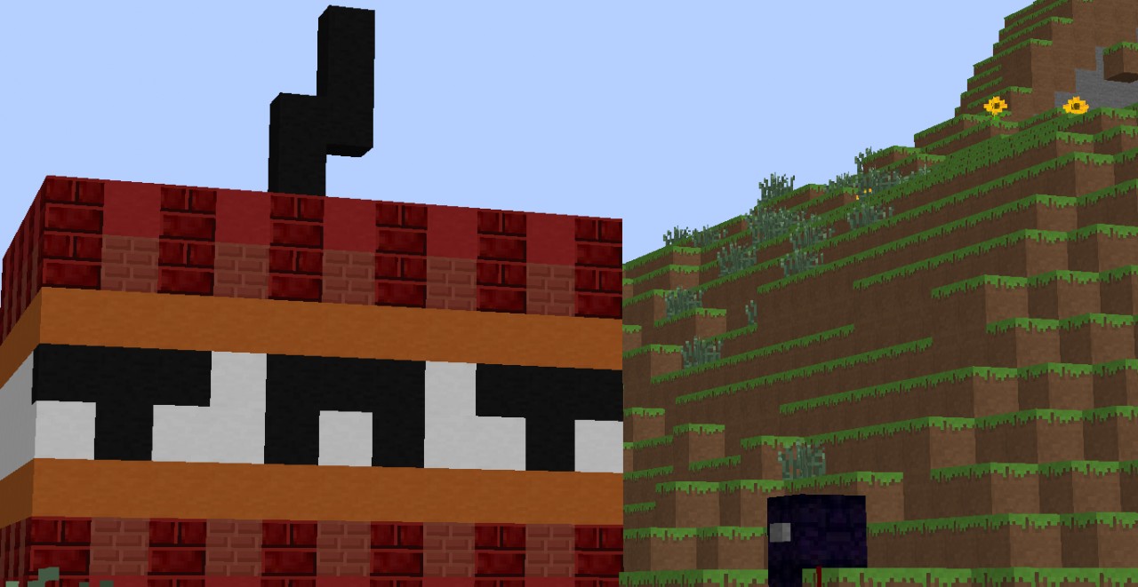 Button + Wool TNT... Minecraft Map