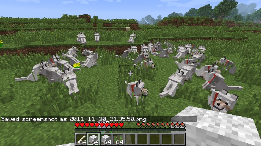 creeper vs wolfs Minecraft Map