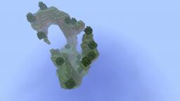 floating forest island with ore Minecraft Map