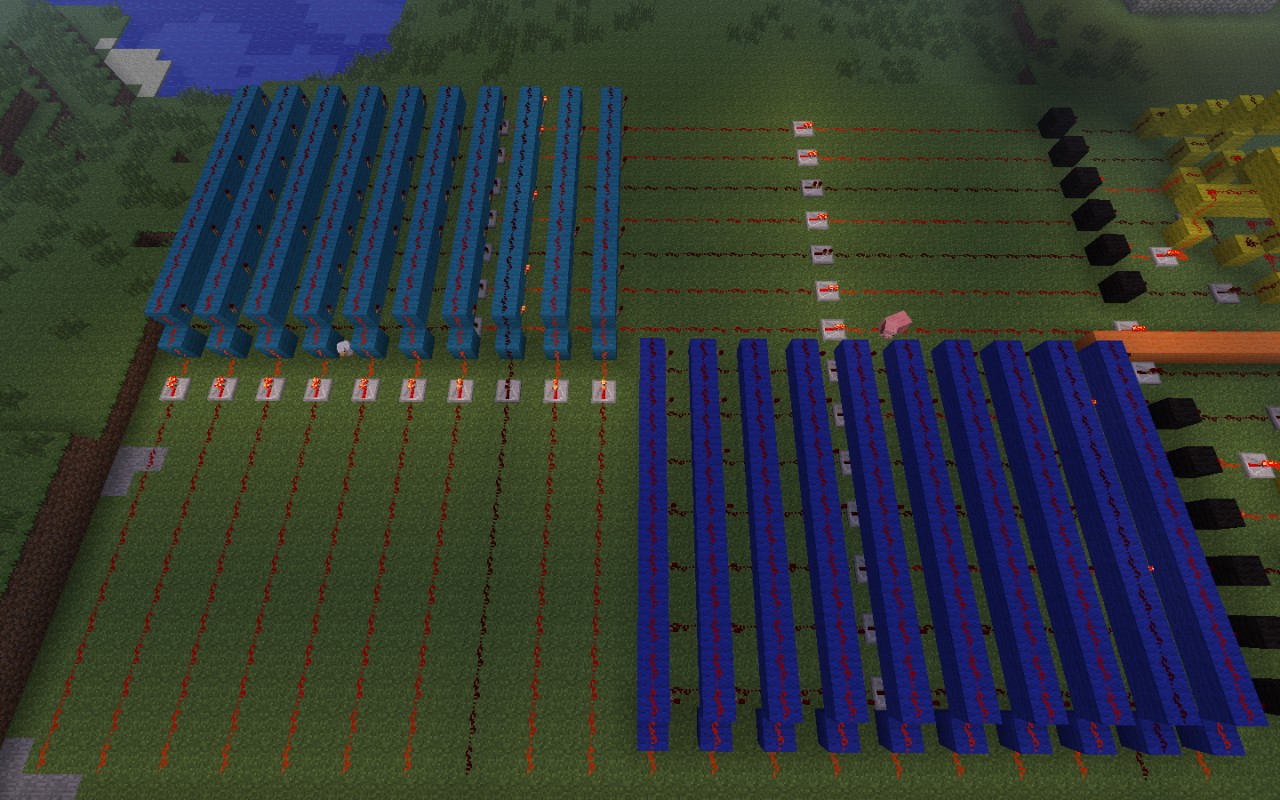 Redstone 4 Bit To Decimal Manual Counter Minecraft Map
