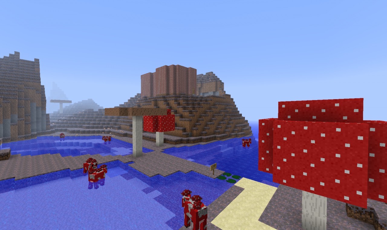 House in Mushroom Biome Minecraft Map