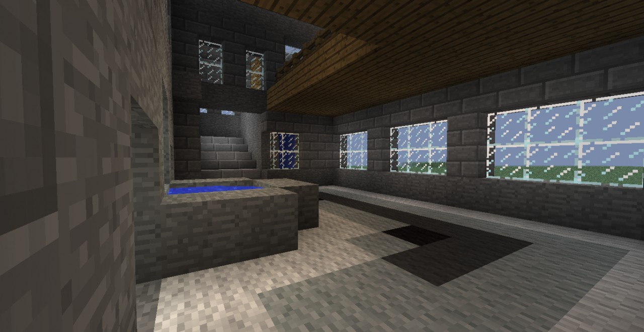 Stone Huge House (unfurished) Minecraft Map