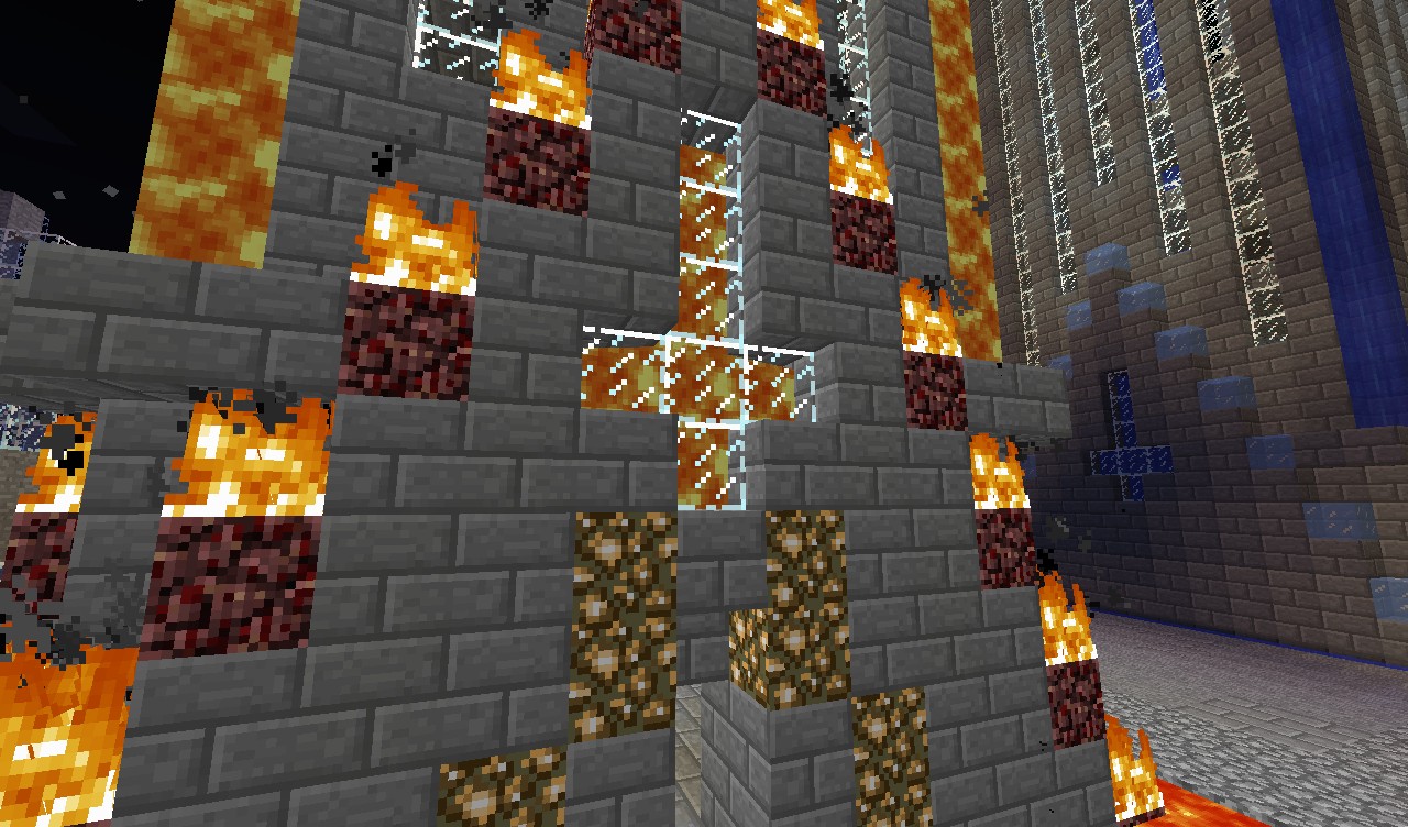 Fire & Ice Twin Towers Minecraft Map