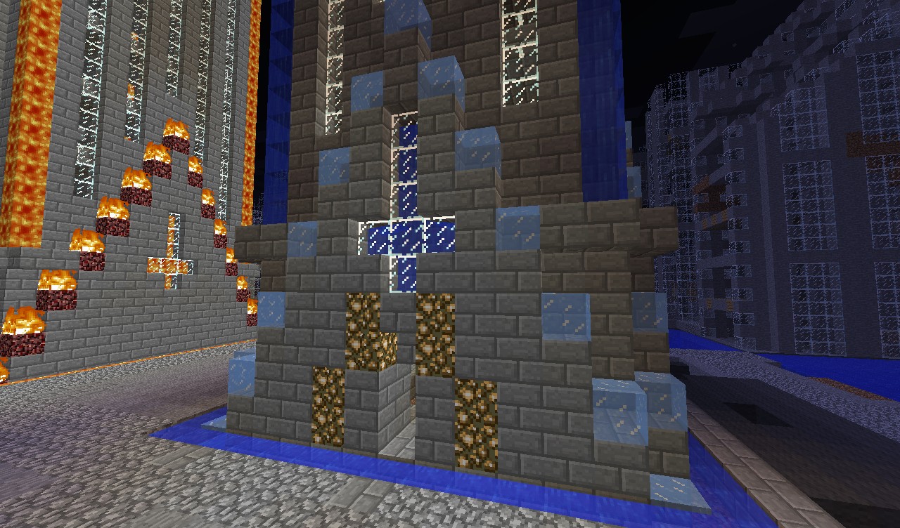 Fire & Ice Twin Towers Minecraft Map