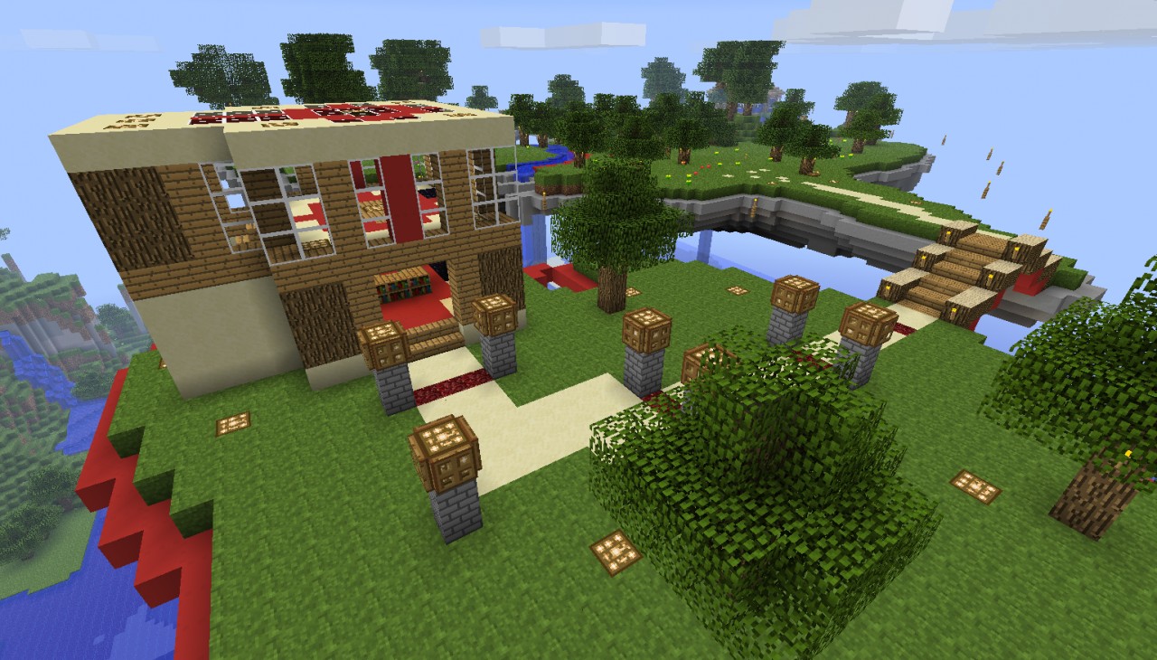 Float Wars PvP area Minecraft Map