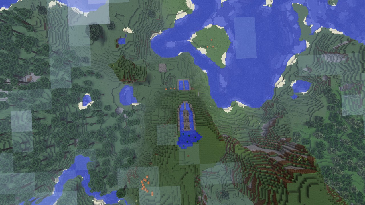 Nice World with Waterfall Minecraft Map
