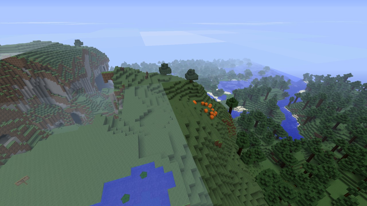 Nice World with Waterfall Minecraft Map